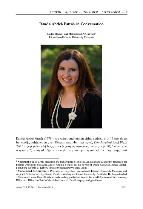 (PDF) Randa Abdel-Fattah in Conversation