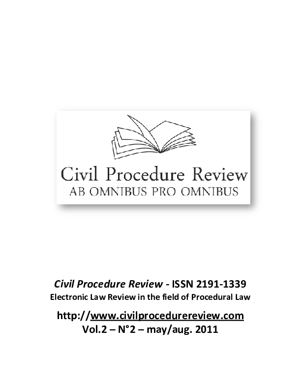 (PDF) Civil Procedure Review, v. 2, n. 2, 2011