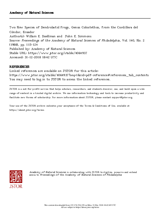 (PDF) Two New Species of Dendrobatid Frogs, Genus Colostethus, from the ...