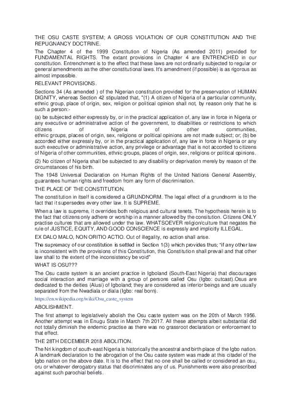 (DOC) THE OSU CASTE SYSTEM