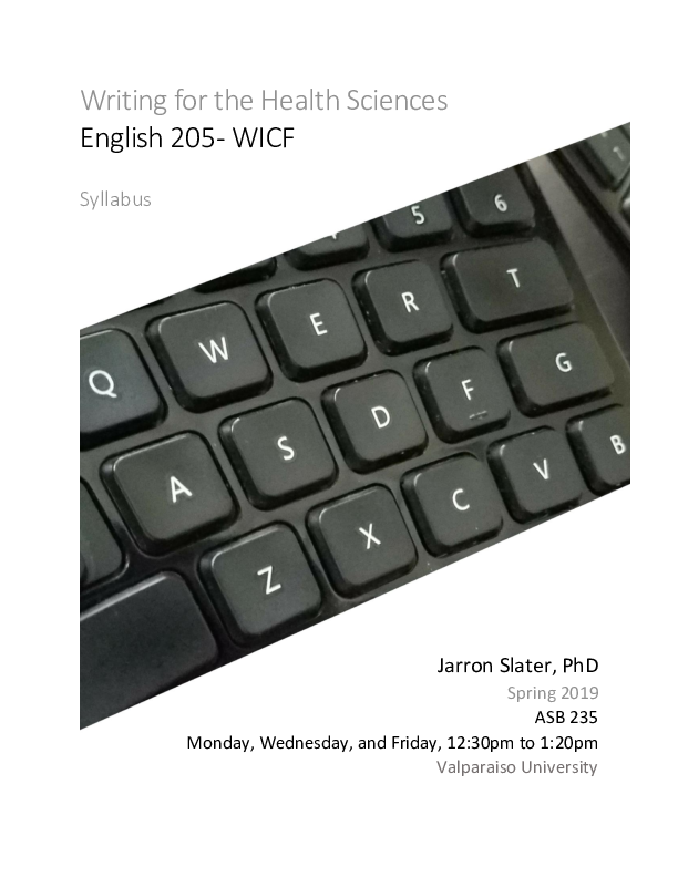 (DOC) Writing in the Health Sciences Syllabus