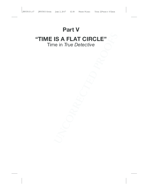 (PDF) "TIME IS A FLAT CIRCLE": Nietzsche's Concept of Eternal Recurrence
