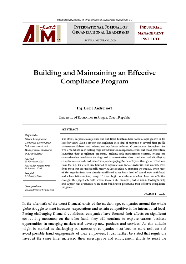 (PDF) IJOL | International Journal of Organizational Leadership (IJOL ...