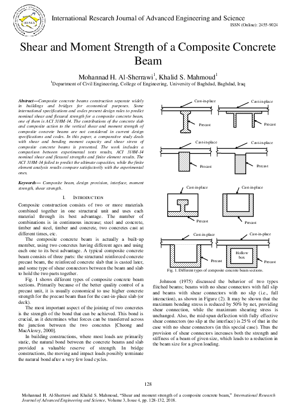 Shear Strength Reinforced Concrete Beams - The Best Picture Of Beam