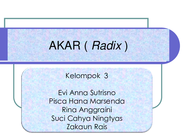 (PDF) AKAR ( Radix)