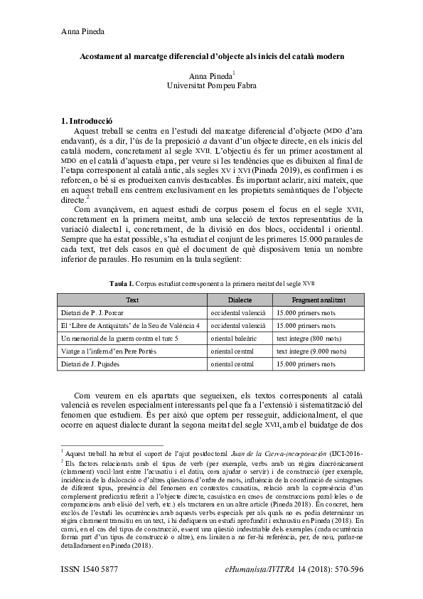 (PDF) Pineda (2018) Acostament al marcatge diferencial d'objecte als ...