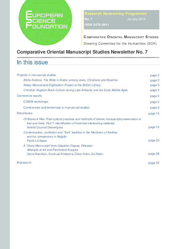 (PDF) Denis Nosnitsin - Emanuel Kindzorra - Oliver Hahn - Ira Rabin "A ...