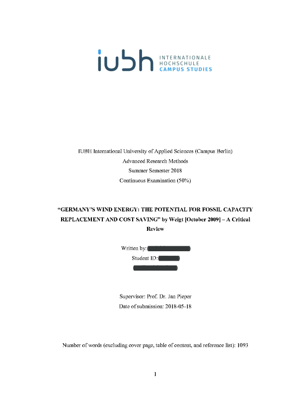 (PDF) Critical Review Example 2