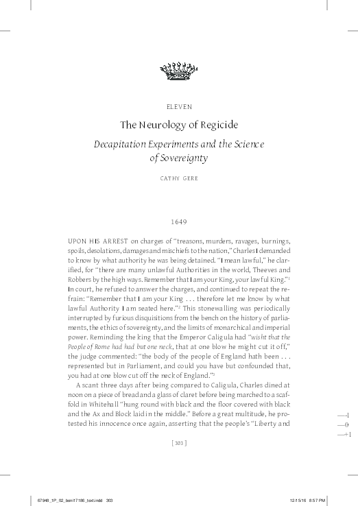 (PDF) The Neurology of Regicide