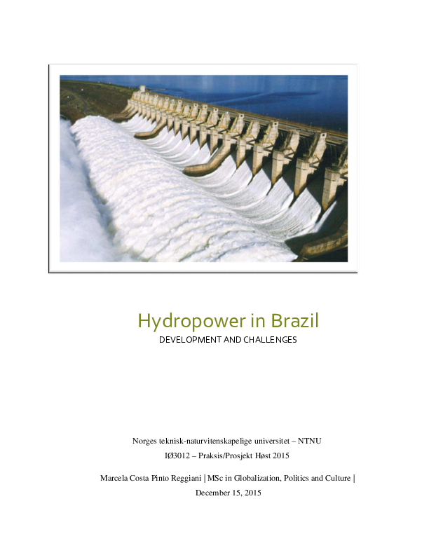 (PDF) Hydropower in Brazil