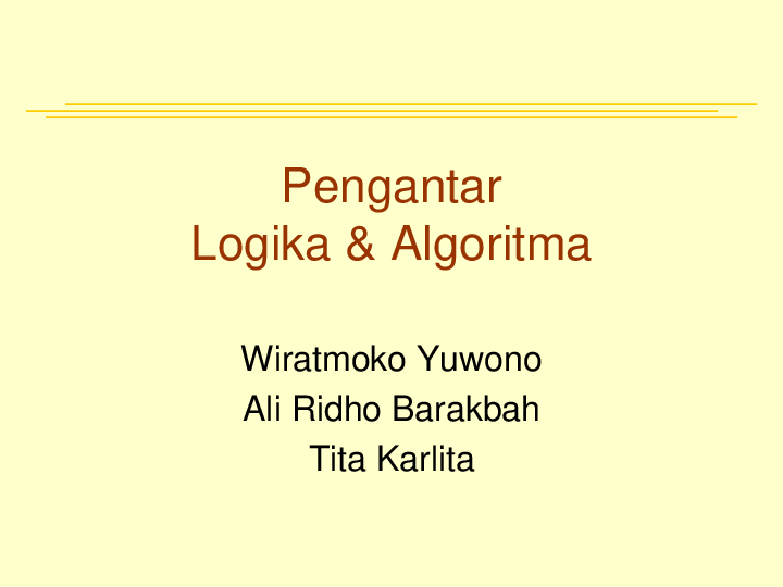 (PPT) 1 - Pengantar logika & algoritma.ppt