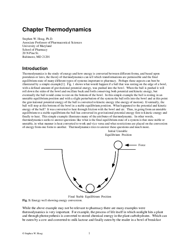 (PDF) Chapter Thermodynamics