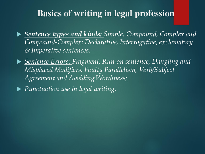 (PPT) Basics of writing in Law CLG.pptx