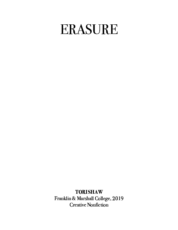 (PDF) Erasure