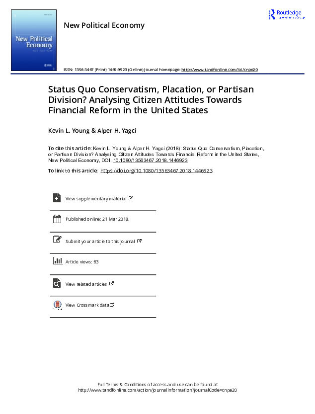 (PDF) Status Quo Conservatism, Placation, or Partisan Division ...