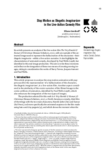 (PDF) Stop Motion as Diegetic Imaginarium in the Live-Action Comedy ...