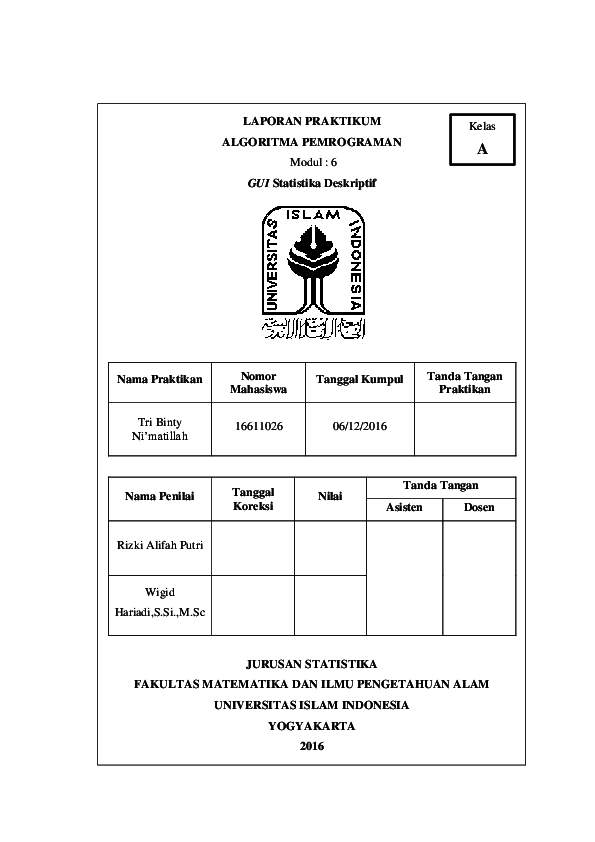 (DOC) GUI Statistika Deskriptif | Tri binty - Academia.edu