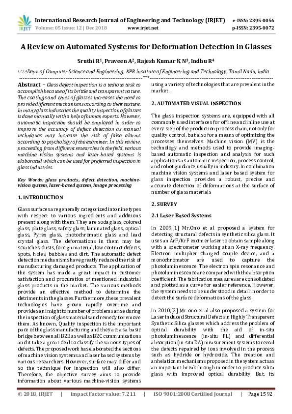 (PDF) IRJET-A Review on Automated Systems for Deformation Detection in ...