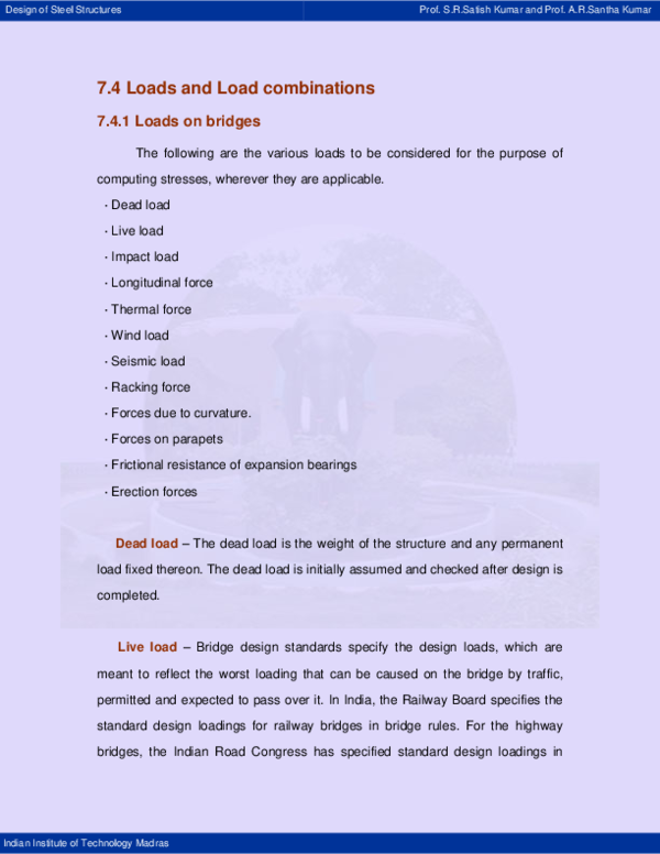 (PDF) Load & load combination