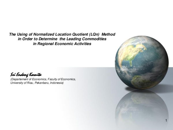 (PPT) The Using of Normalized Location Quotient (LQn) Method in Order ...