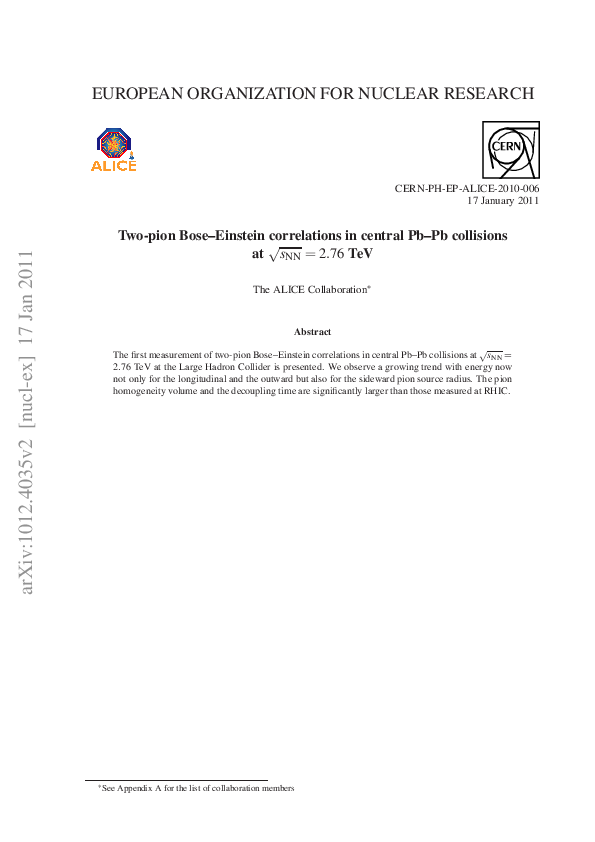 Pdf Two Pion Bose Einstein Correlations In Central Pb Pb Collisions At