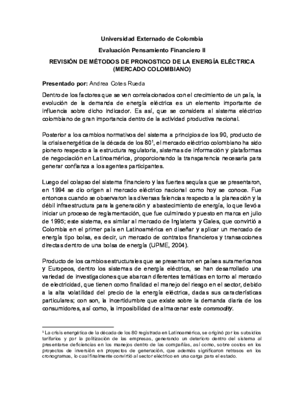 (PDF) Pensamiento Financiero II - Andrea Cotes