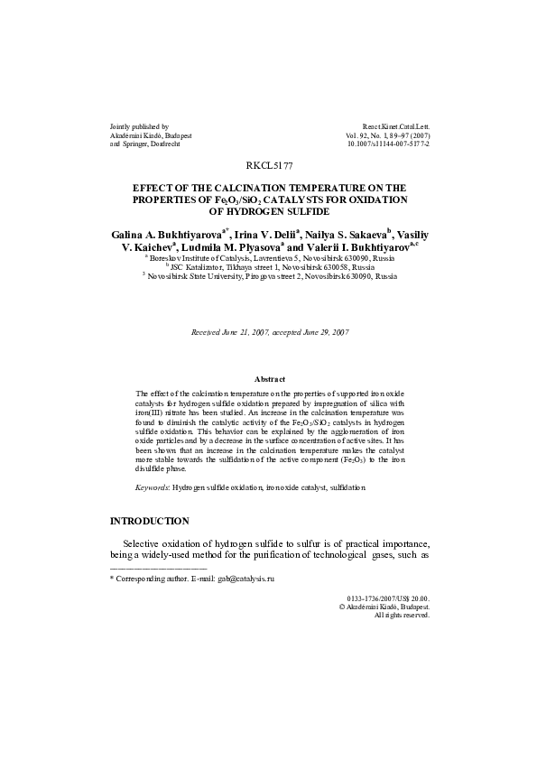 Pdf Effect Of Calcination Temperature On Properties Of Eggshell Ni