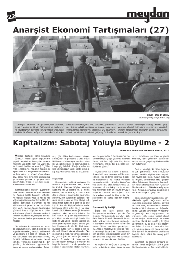 (PDF) Kapitalizm: Sabotaj Yoluyla Büyüme – 2 | Jonathan Nitzan ...