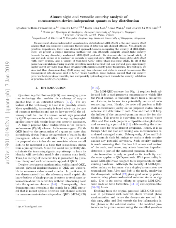 Pdf Almost Tight And Versatile Security Analysis Of Measurement