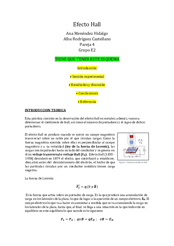 (DOC) Efecto Hall