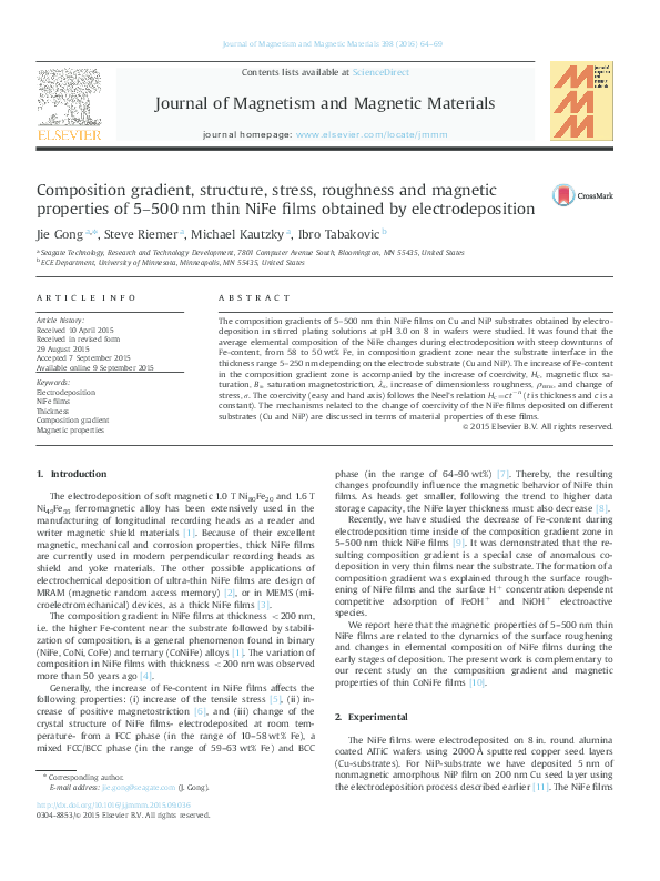 (PDF) Ni Fe Comp.Gradient JMMM
