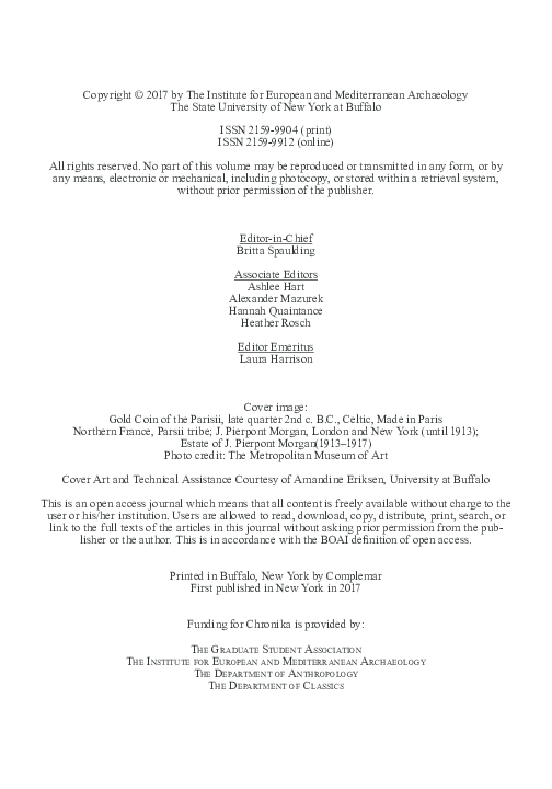 (PDF) Chronika vol. 7 | Ashlee Hart and Heather Rosch - Academia.edu