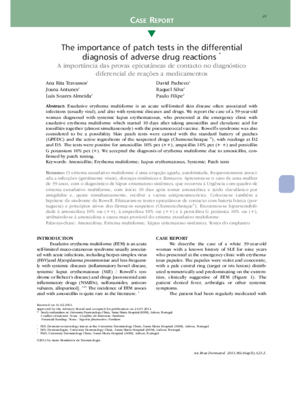 (PDF) 2011 An Bras Dermatol R Travassos & S Almeida _ The importance of ...