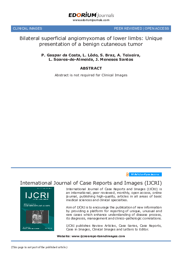(PDF) 2017 Int J Case Rep Images _ P Gaspar da Costa _ Bilateral ...