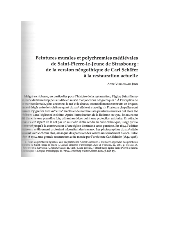 (PDF) Peintures murales et polychromies médiévales de Saint-Pierre-le ...