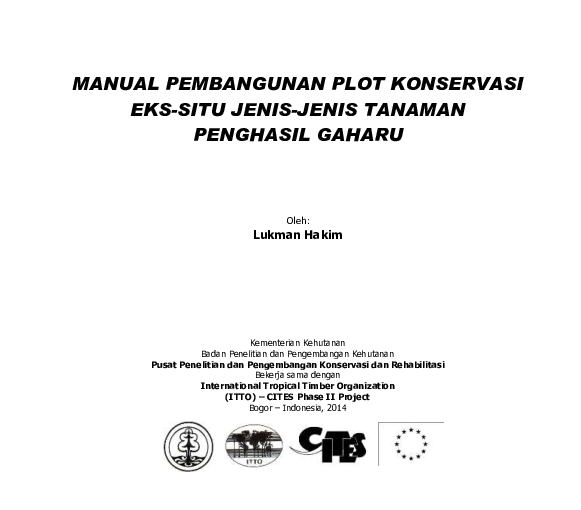 (PDF) Buku Manual Pembangunan Plot Konservasi Tanaman Penghasil Gaharu.PDF