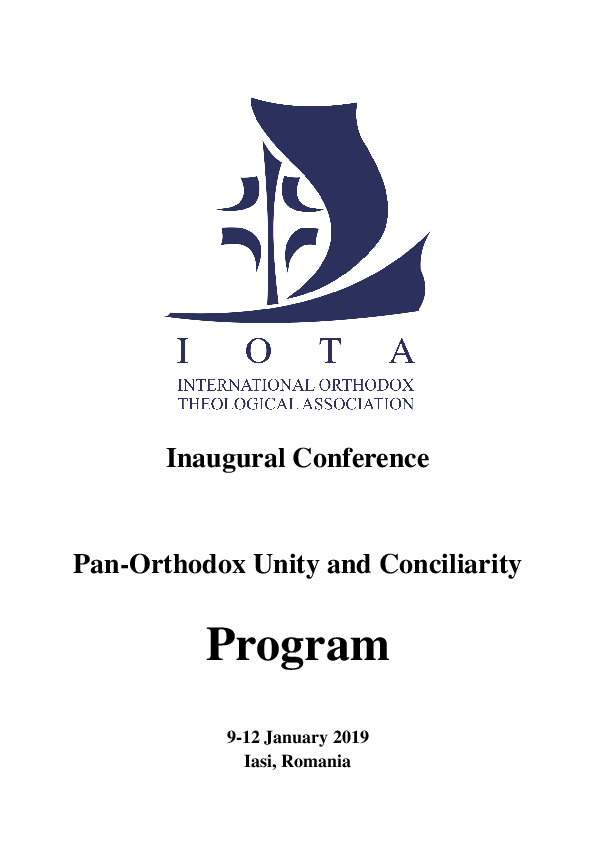 (PDF) 2019 IOTA Conference Program