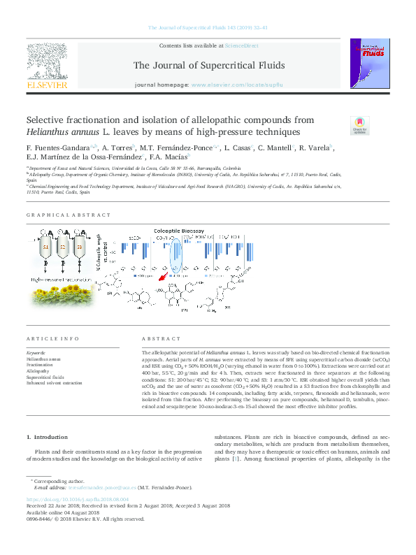 (PDF) Selective fractionation and isolation of allelopathic compounds ...