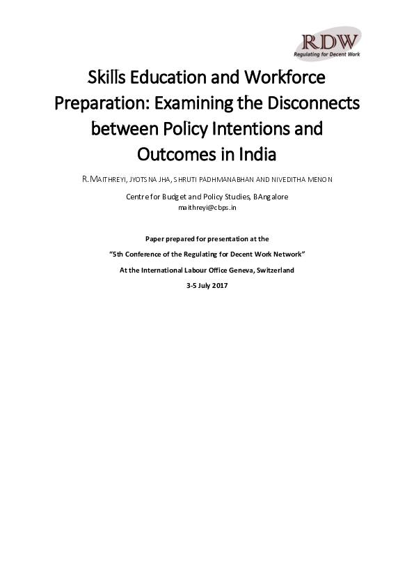 (PDF) Skill Development Programmes in India - A Literature Review | Mahmood Ahmad Khan ...