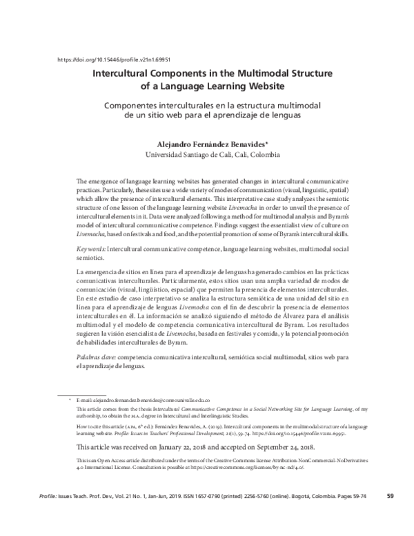 (PDF) Intercultural Components in the Multimodal Structure of a ...