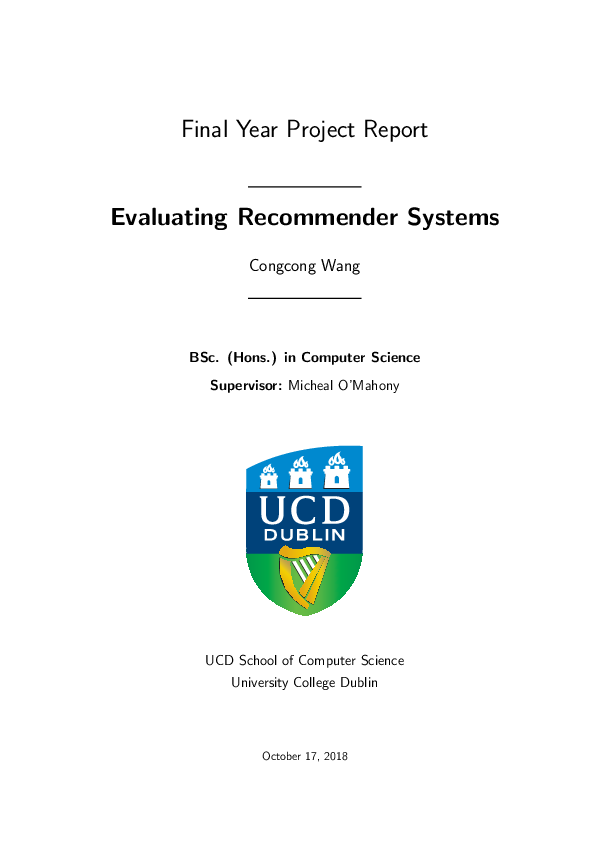 (PDF) Ucd cs fyp final report