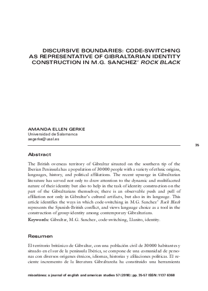 (PDF) Gerke, Amanda Ellen. (2018). "Discursive Boundaries: Code ...