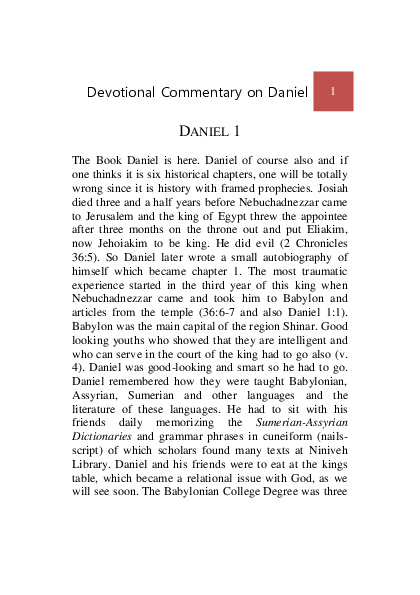 (PDF) Daniel devotional commentary