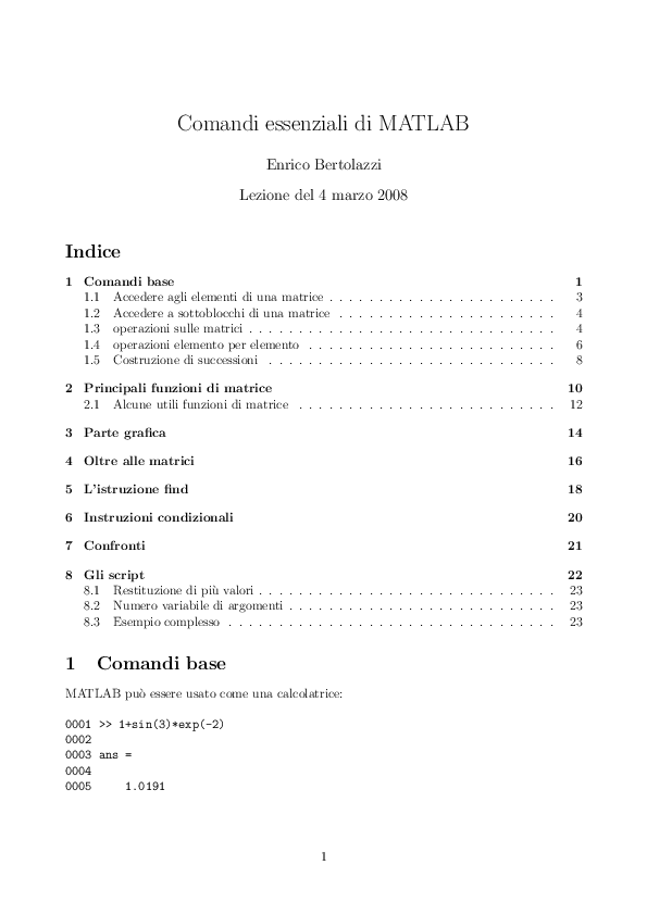 (PDF) Tutorial Matlab