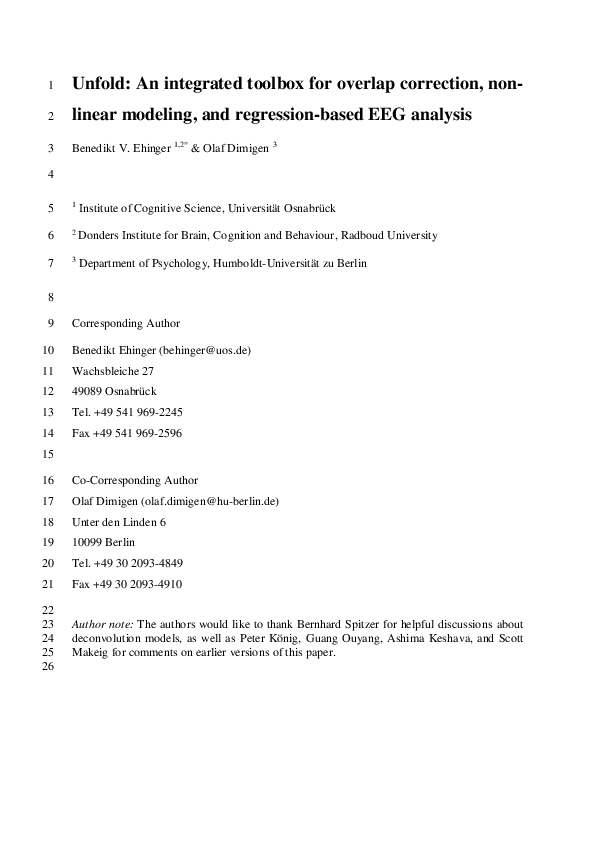 (PDF) Unfold: An integrated toolbox for overlap correction, non-linear modeling, and regression ...