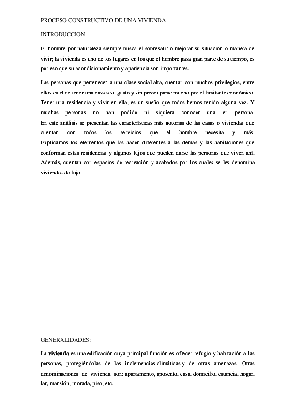 (DOC) PROCESO CONSTRUCTIVO DE UNA VIVIENDA
