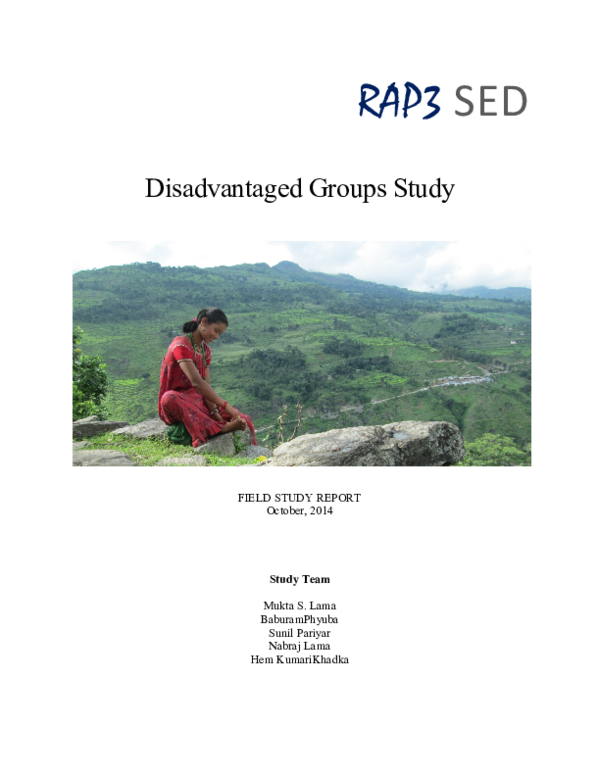 (PDF) RAP3 SED DAG Study Report 3-11-014 final with all annexes.docx in ...