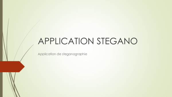 (PDF) APPLICATION STEGANO