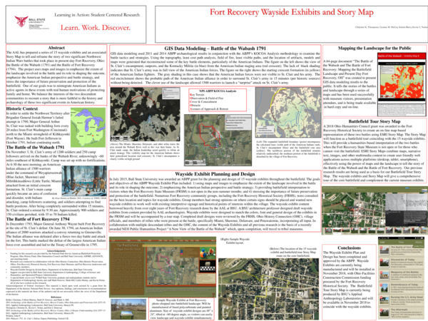 (PDF) Fort Recovery Wayside Exhibits and Story Map | Kevin C. Nolan ...