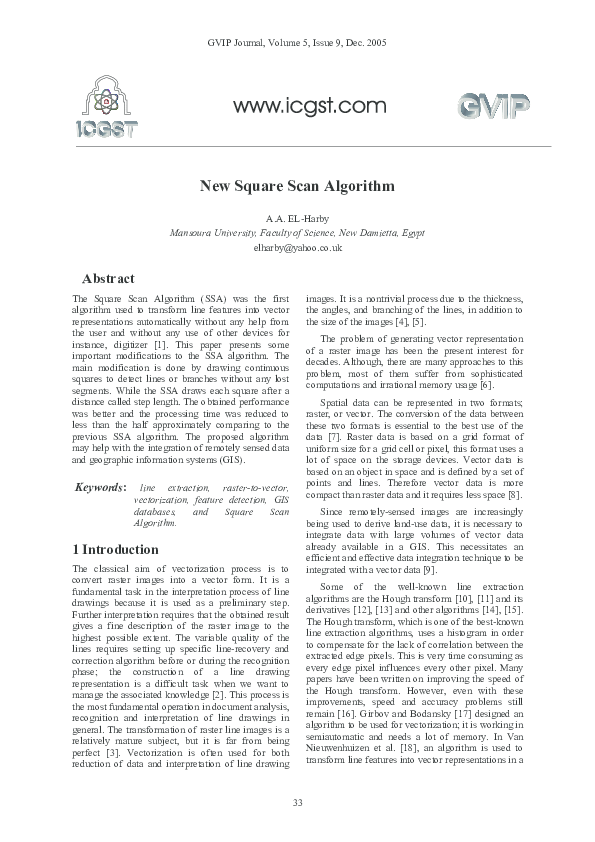 (PDF) New Square Scan Algorithm